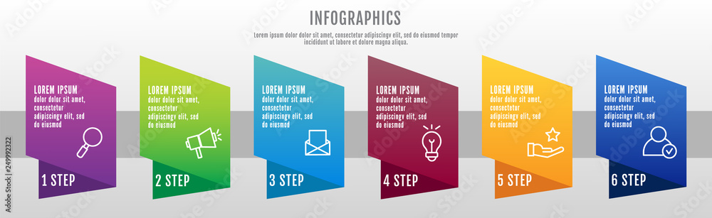 Modern 3D vector illustration data visualization. Infographic template ...