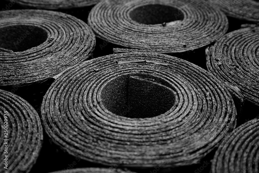 Roofing felt. Rolls of Bitumen Stock Photo | Adobe Stock