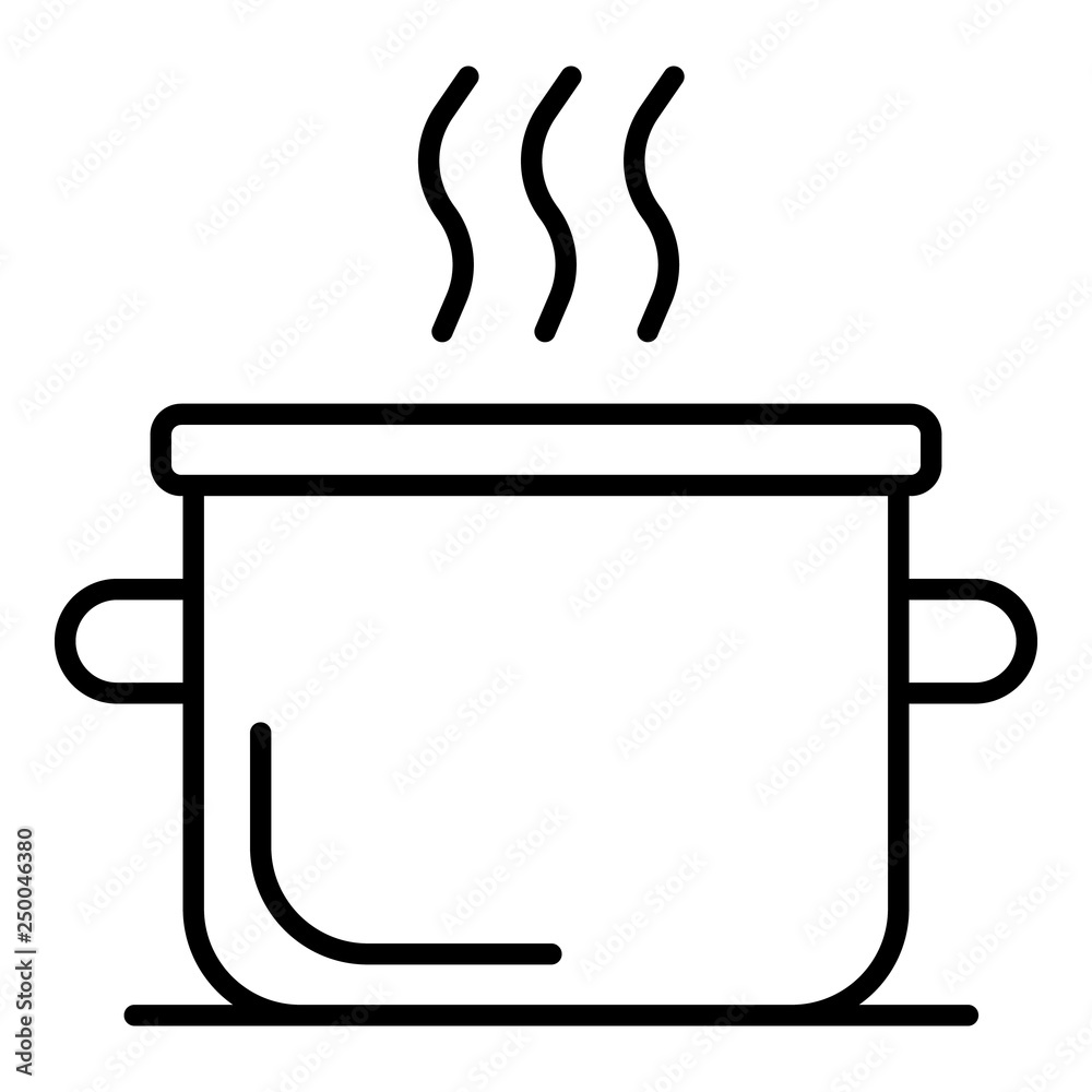 Boiling Water In A Pot Clipart