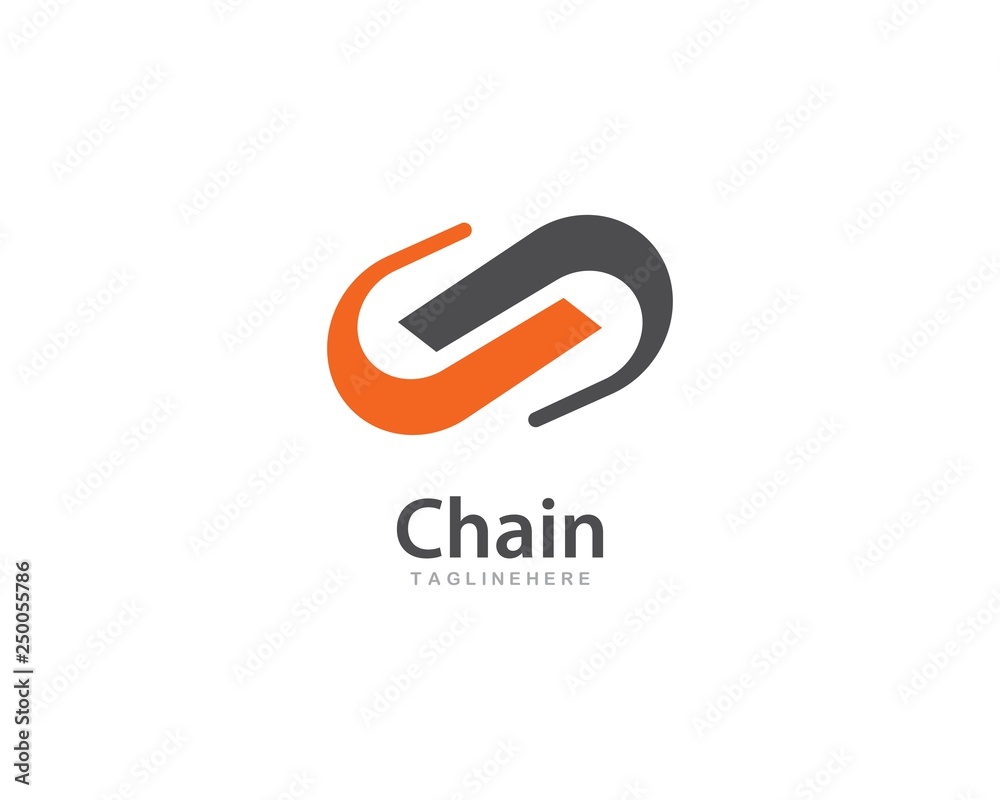 Chain logo vector template Stock Vector | Adobe Stock