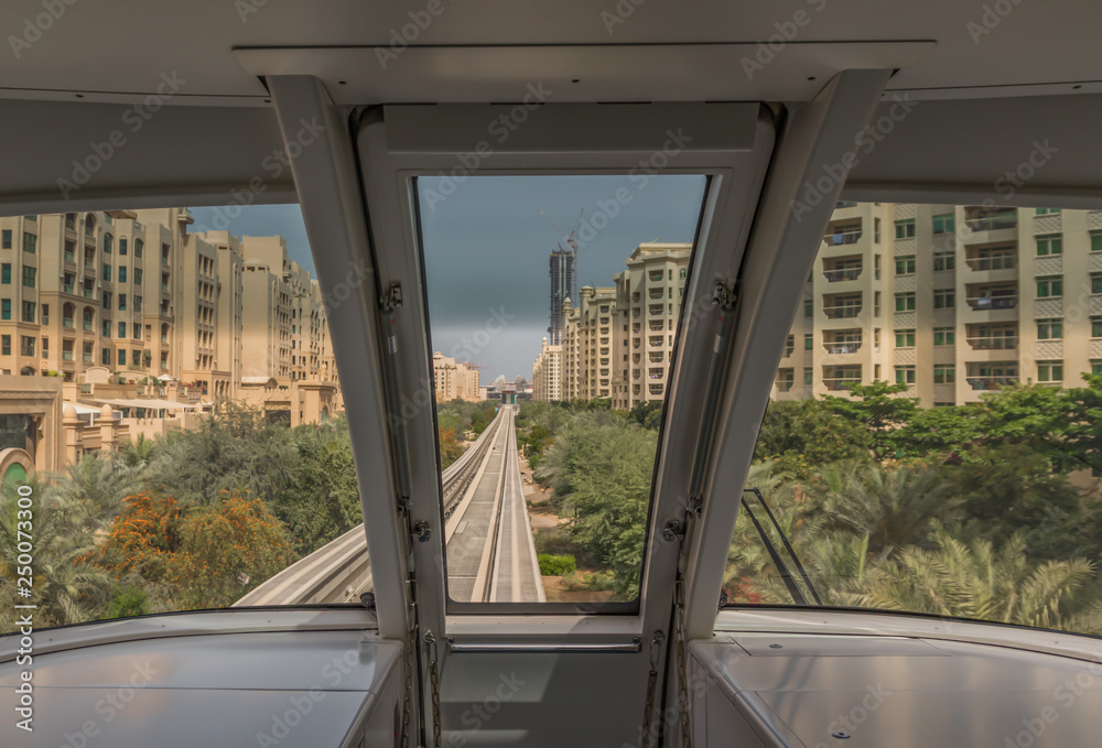 Dubai, United Arab Emirates - the Dubai Metro is the fastest way to get ...