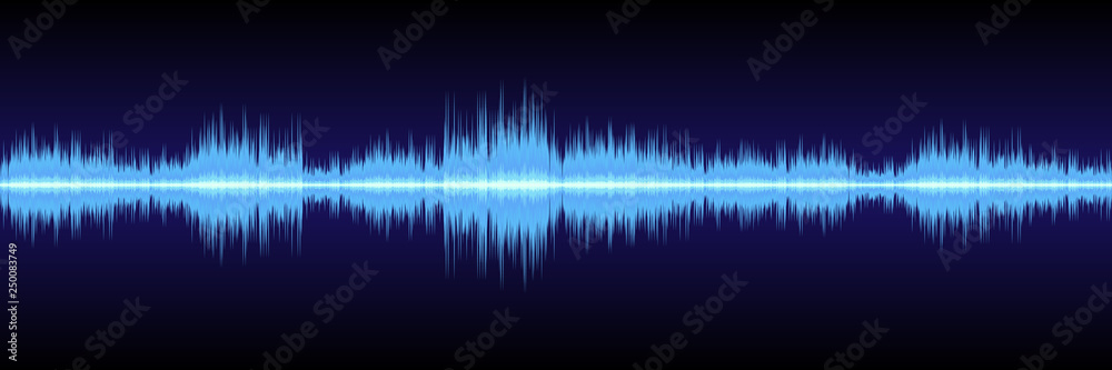 horizontal abstract sound wave design for pattern and background Stock ...