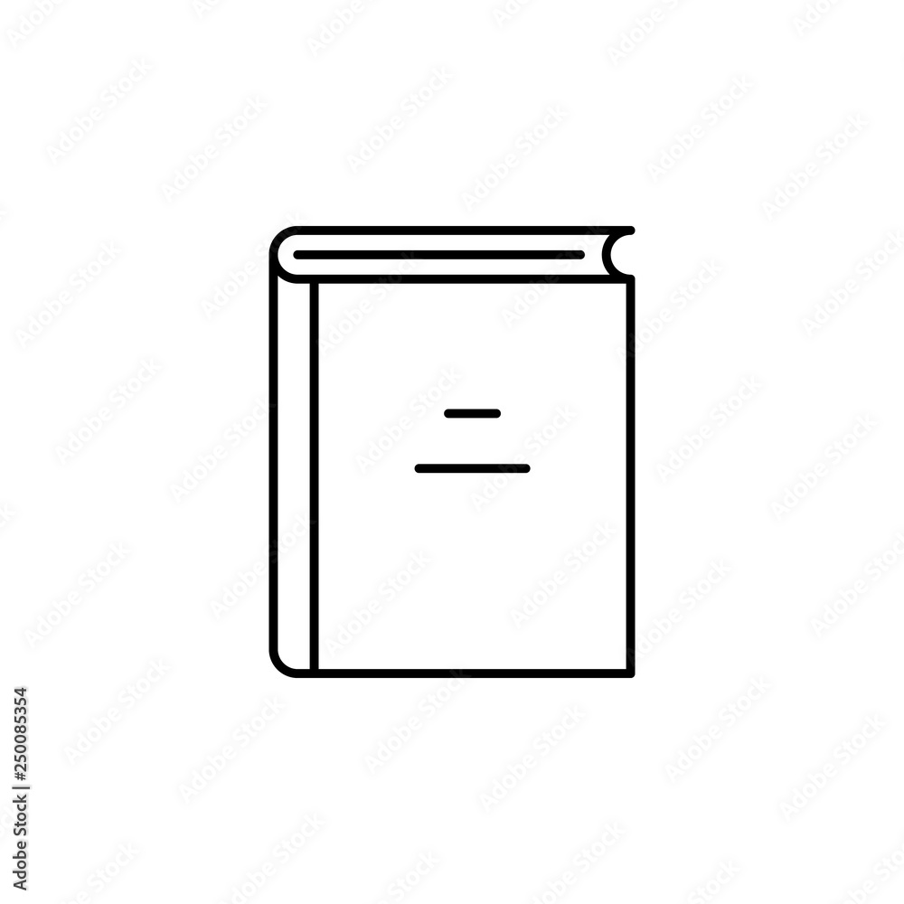 book read outline icon. Signs and symbols can be used for web, logo ...