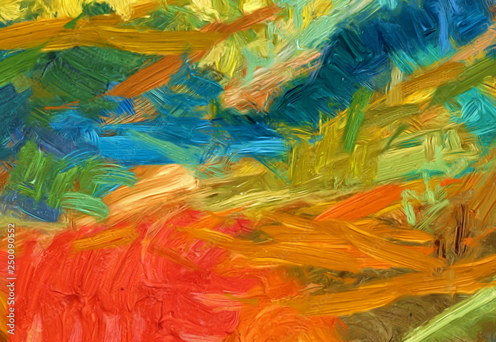 Abstract Pastel Color Paintings