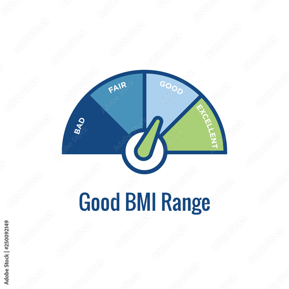 BMI / Body Mass Index Icon - image portraying weight balance Stock ...