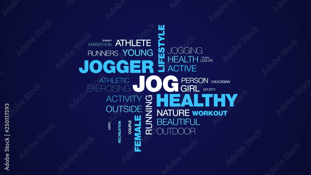 jog healthy jogger lifestyle fit fitness sport exercise runner female ...