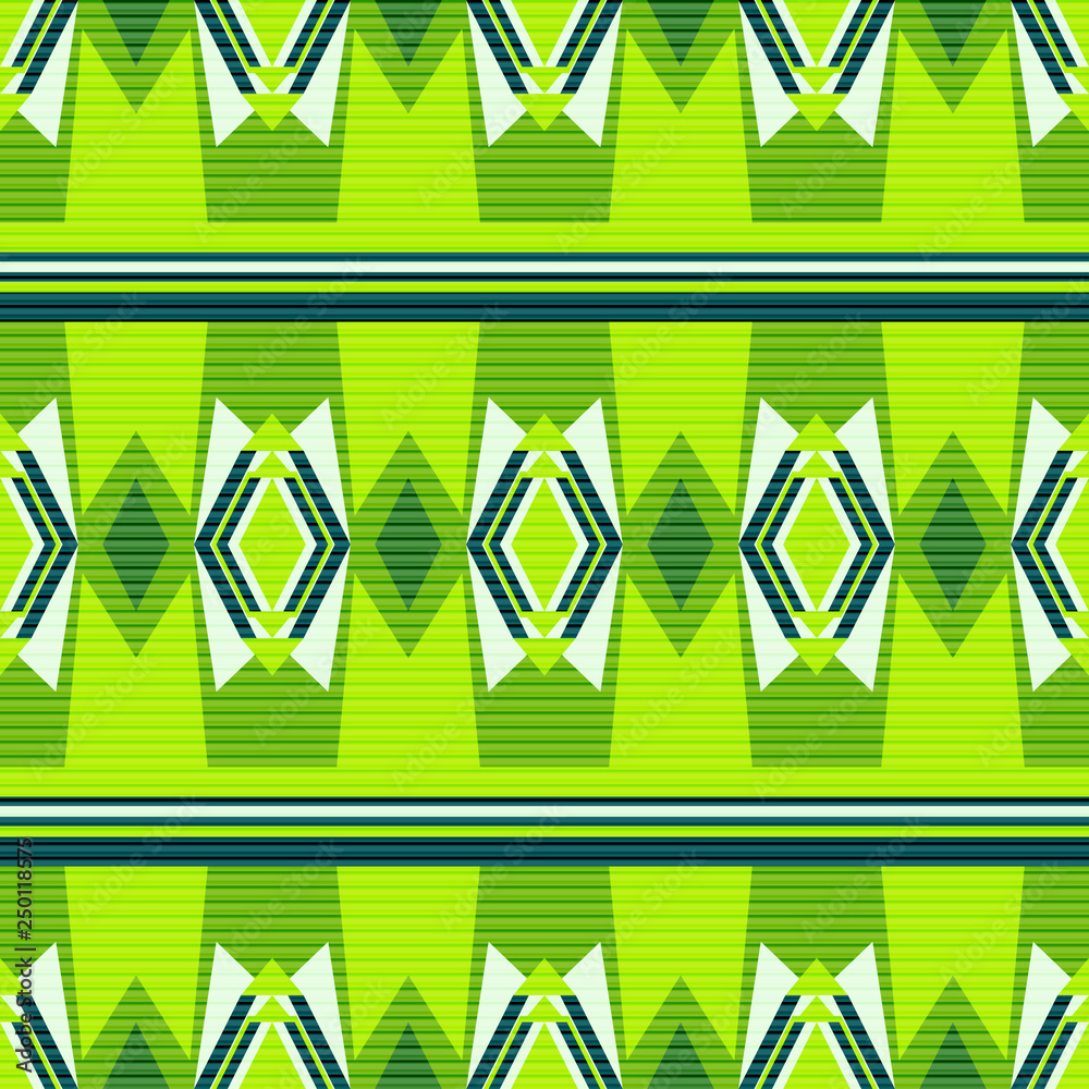 Green Aztec Background