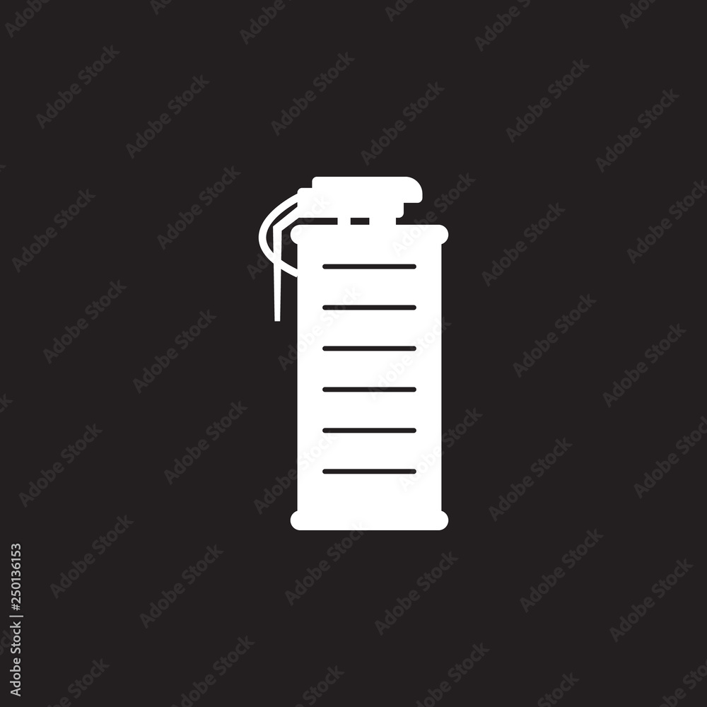 gas grenade icon. Simple element illustration. gas grenade symbol ...