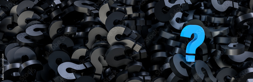 colored question marks background concept. 3D Rendering. Stock Illustration | Adobe Stock