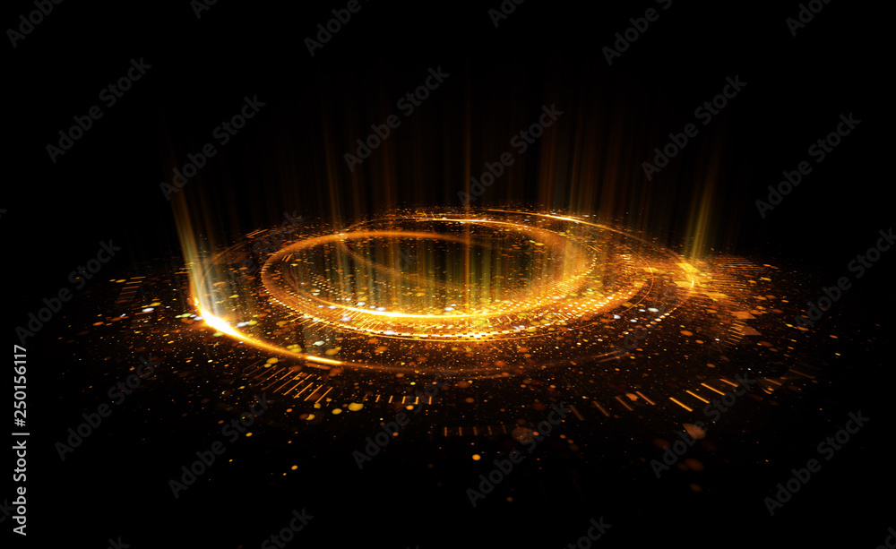Abstract background. Motion swirl. Glowing circle. Bright spiral. Glow ...