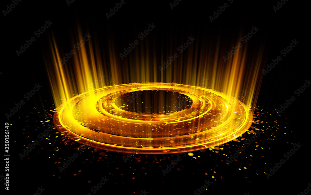 Abstract background. Motion swirl. Glowing circle. Bright spiral. Glow ...