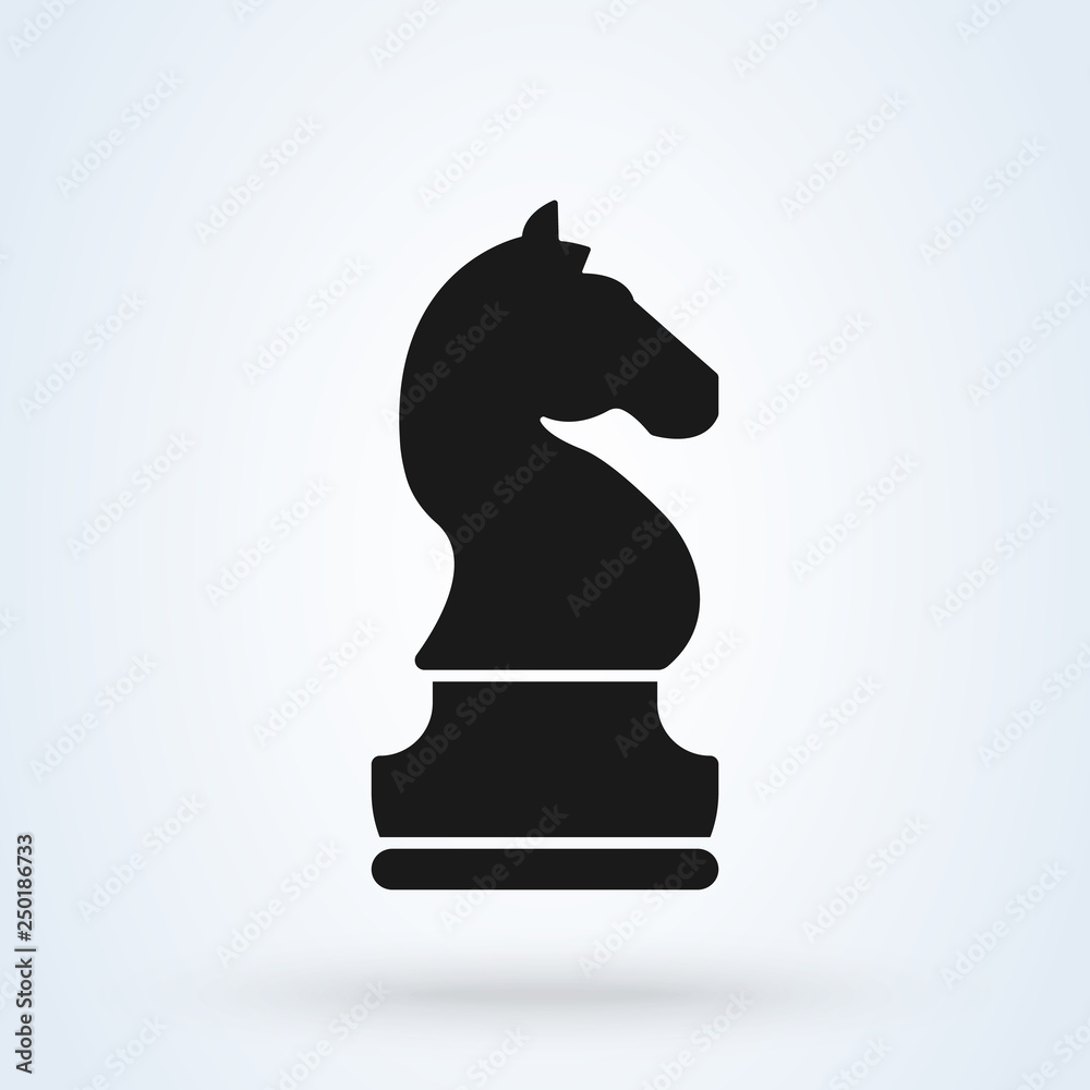 Knight chess vector Horse symbol for logo design inspiration Stock ...
