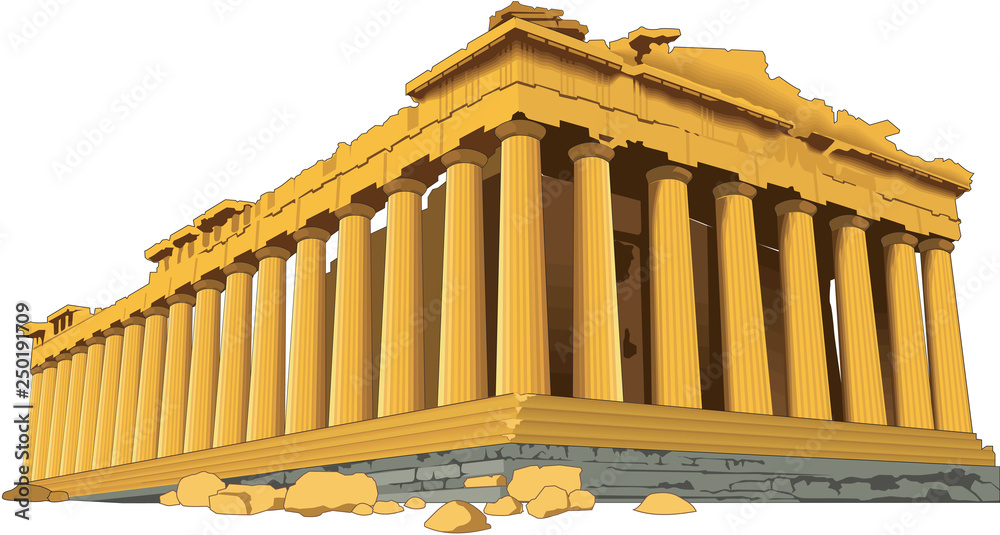 Acropolis Vector Illustration Stock Vector | Adobe Stock