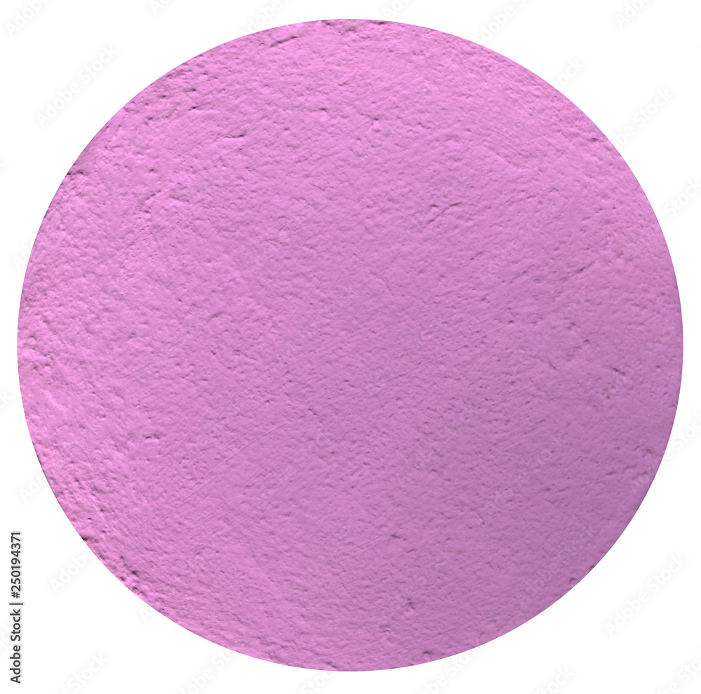 purple circle on a white background, plaster texture, purple background ...