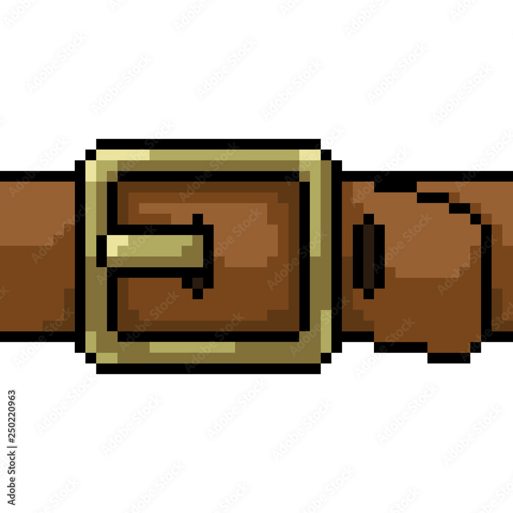 vector pixel art belt Stock Vector | Adobe Stock