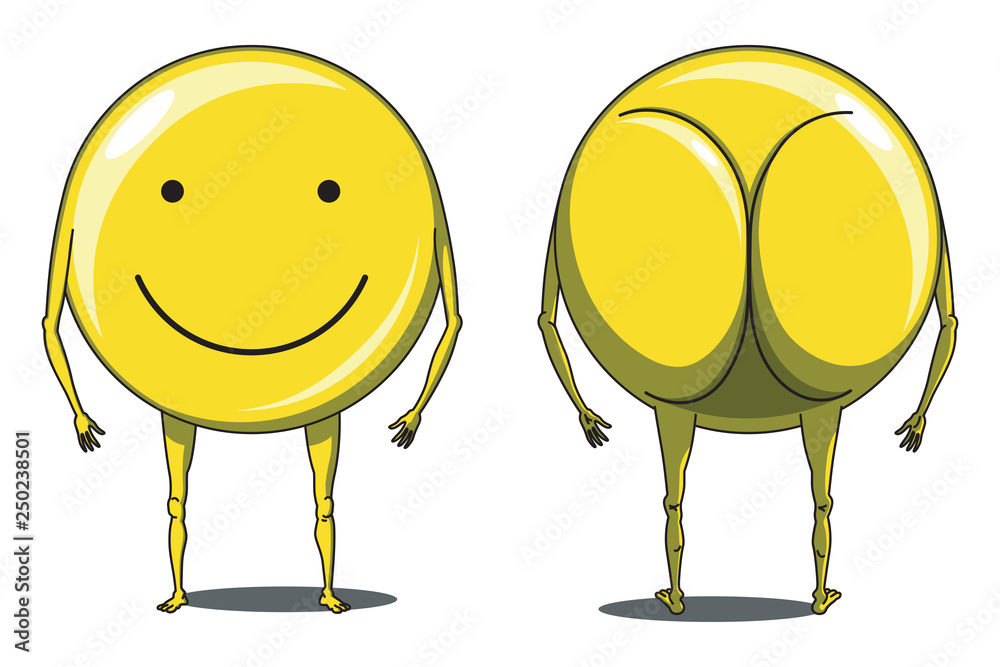 Emoji, emoticon, smiley vector logo sign, symbol, icon. Happy smile ...