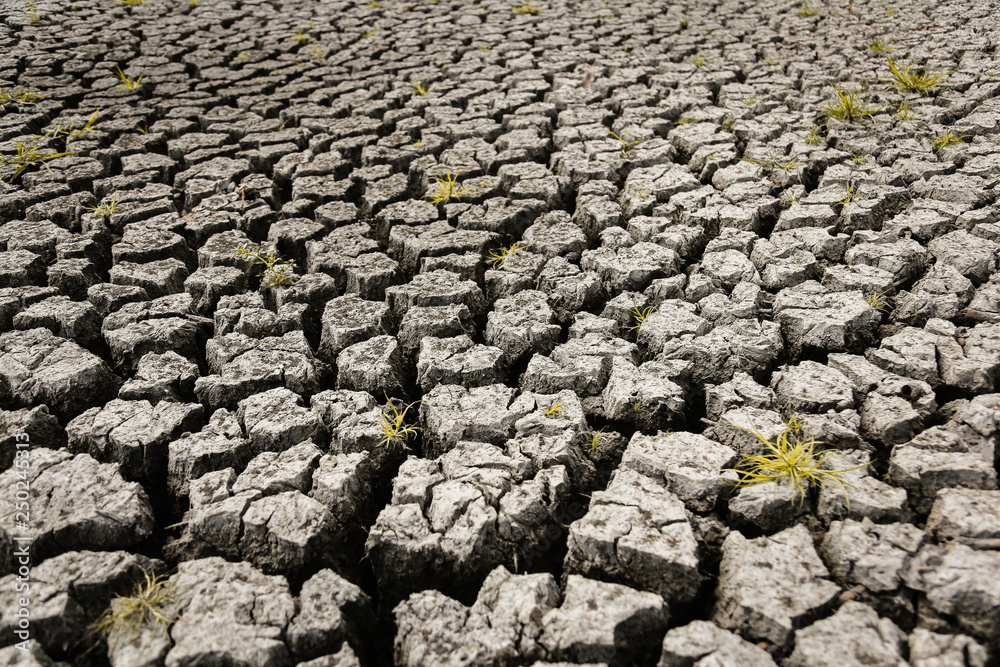 Concept of global warming, hot and dry climate,change climate,land for ...