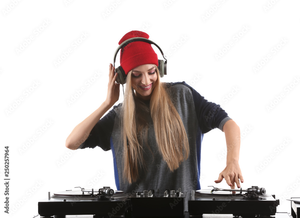 White Dj Background