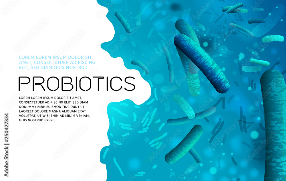 Probiotics vector background Stock Vector | Adobe Stock