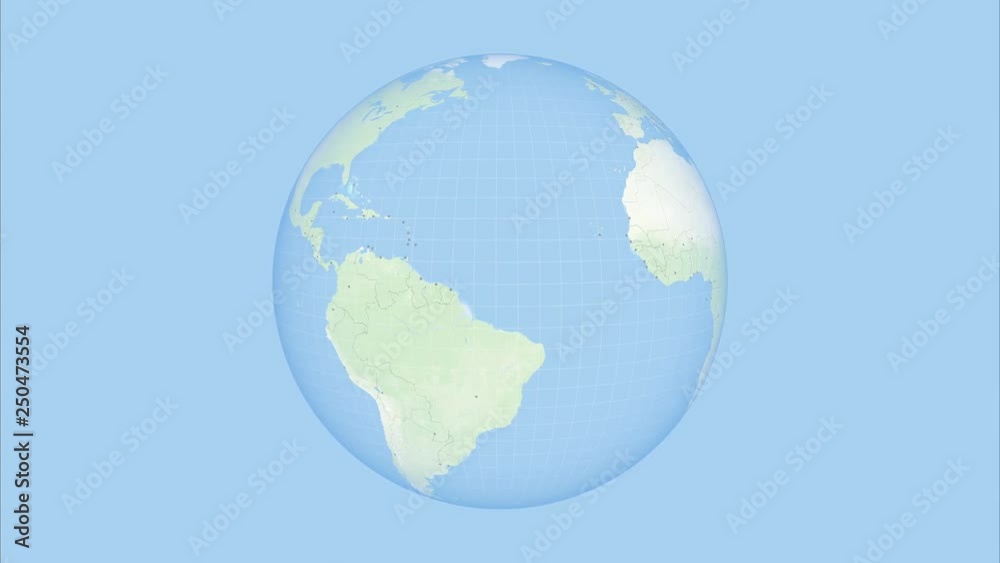 Zoom to Middle America. State Borders and Capitals. World Zoom Into ...