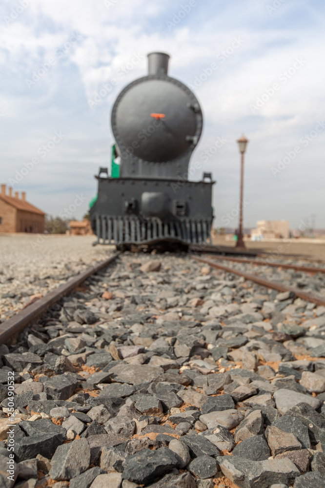vintage ottoman steam train in Saudi Arabia Stock Photo | Adobe Stock