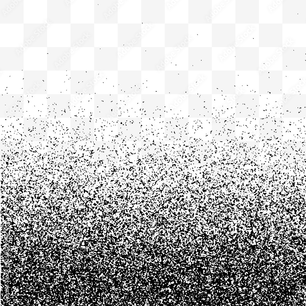 Noise gradient texture, dot halftone grunge grain dirty old sand vector ...