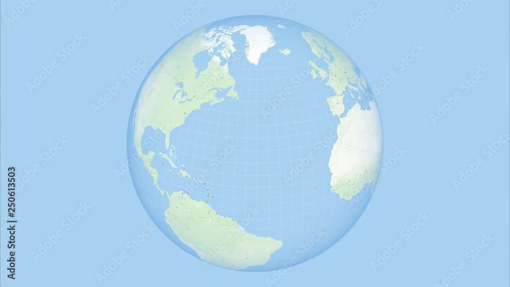 Zoom to the United Kingdom. State Borders and Capitals. World Zoom Into ...