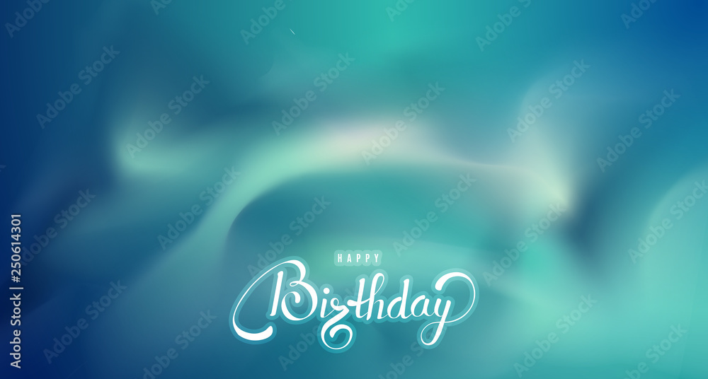Happy Birthday background template withsoft gradient colors backdrop ...