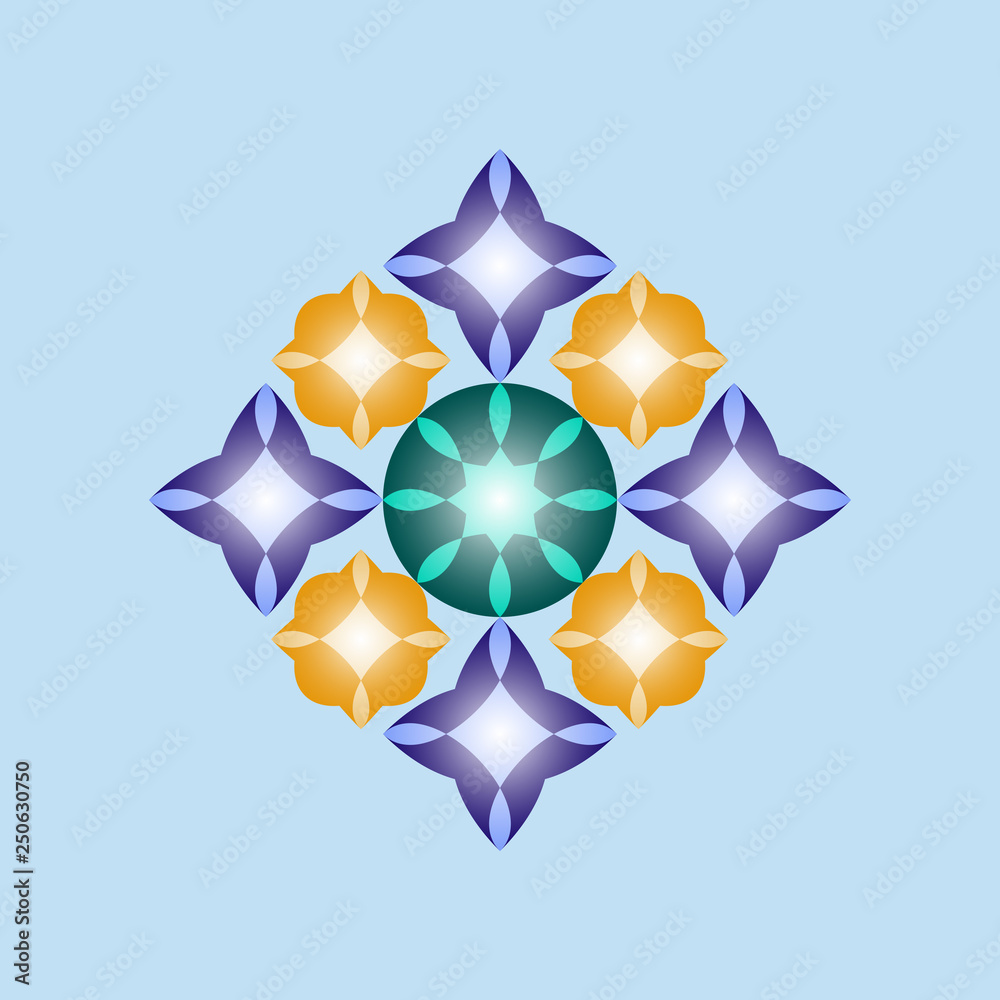 Jewelry made of precious stones. Made in a realistic style. Can be used ...