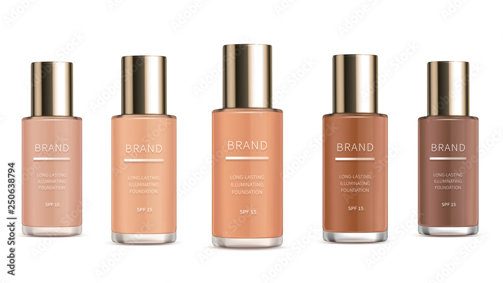 Cosmetic realistic vector, premium foundation for perfect makeup ...
