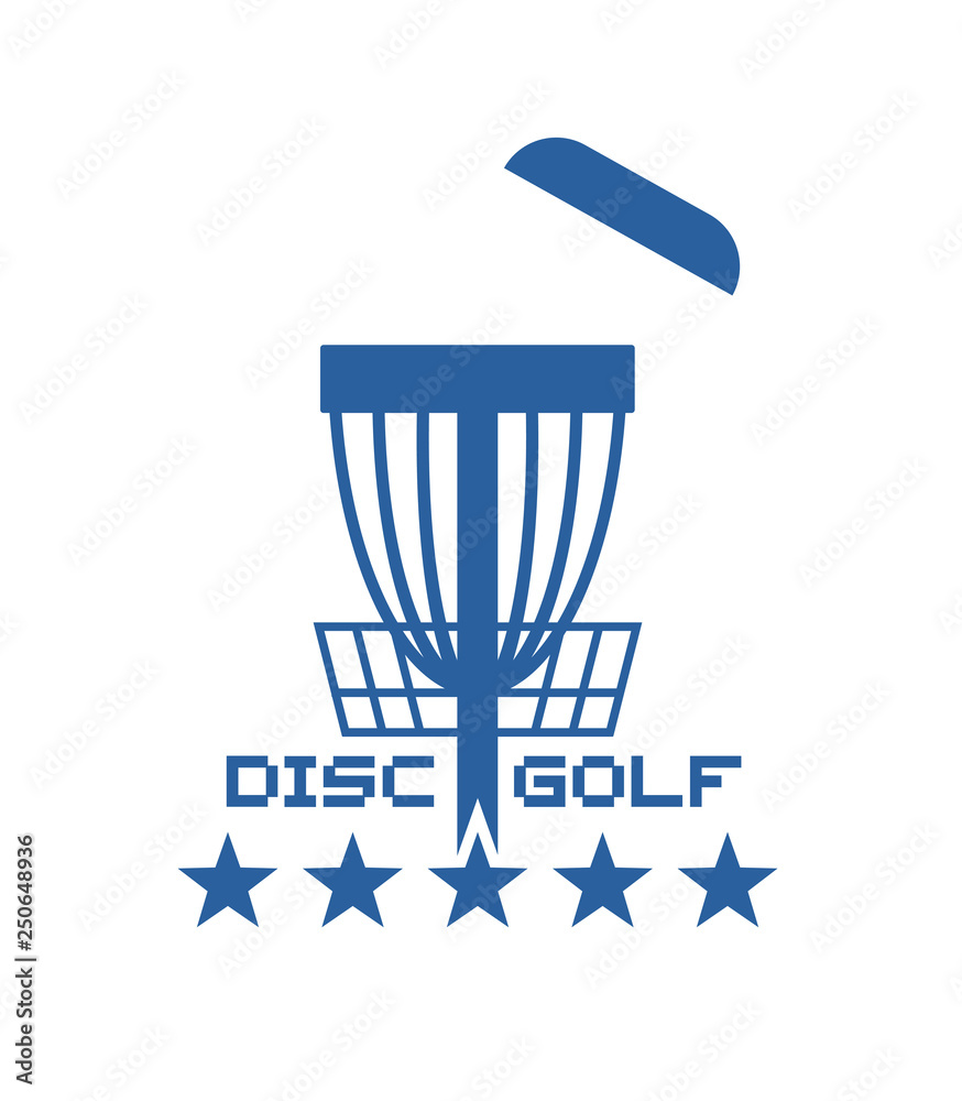 Disc golf sport symbol Stock Vector | Adobe Stock