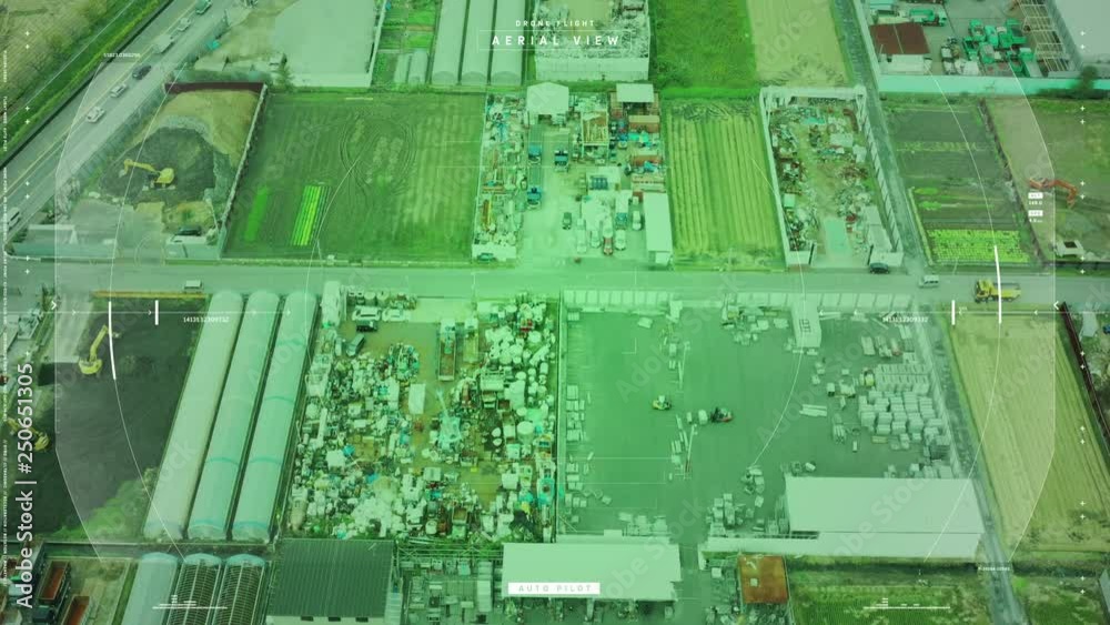 Screen of a drone controller. Head up display (HUD) of a vehicle ...