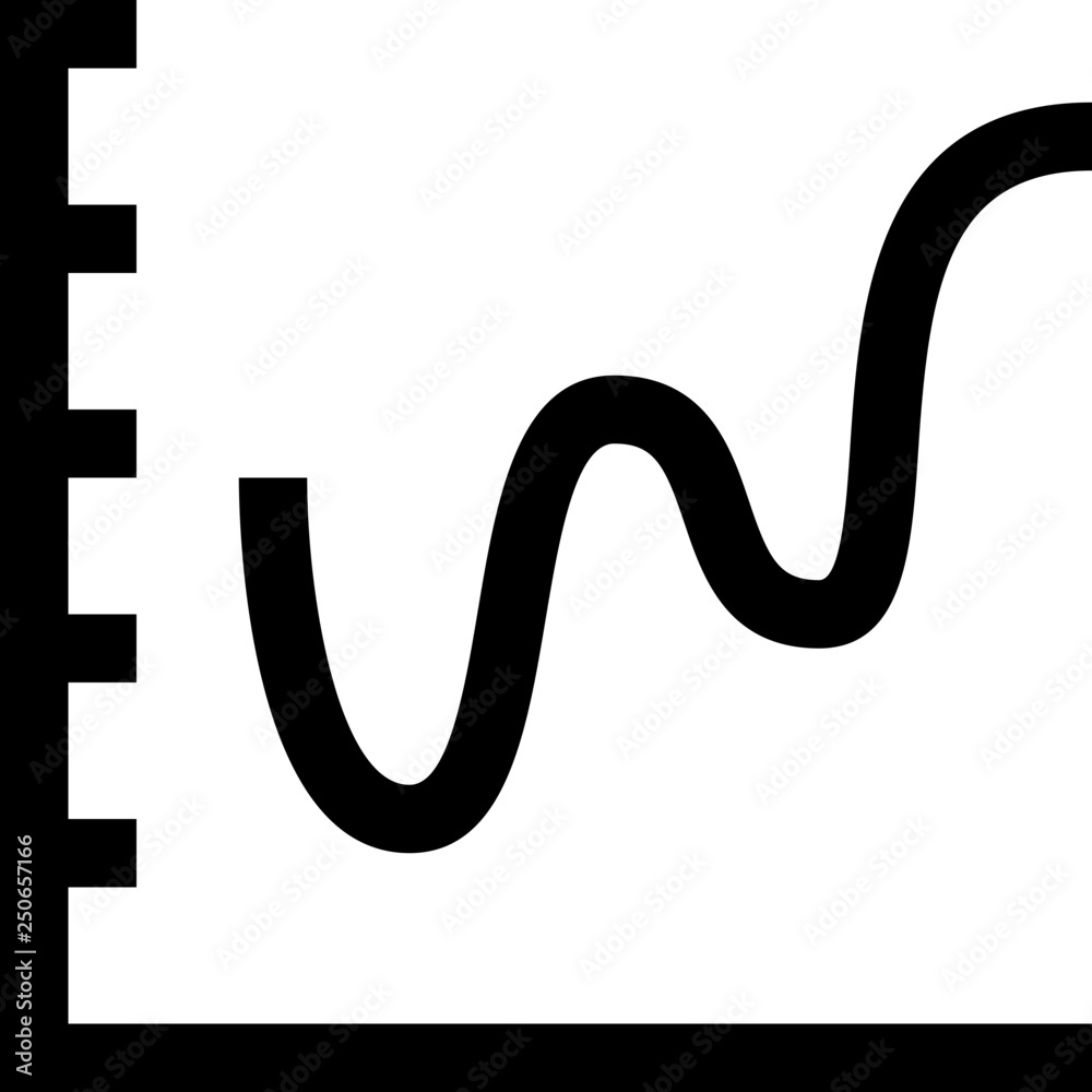 fluctuating line chart Stock Vector | Adobe Stock