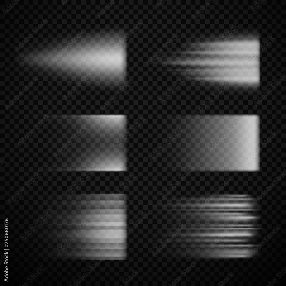 Speed line vector templates , motion blur effects isolated on a ...