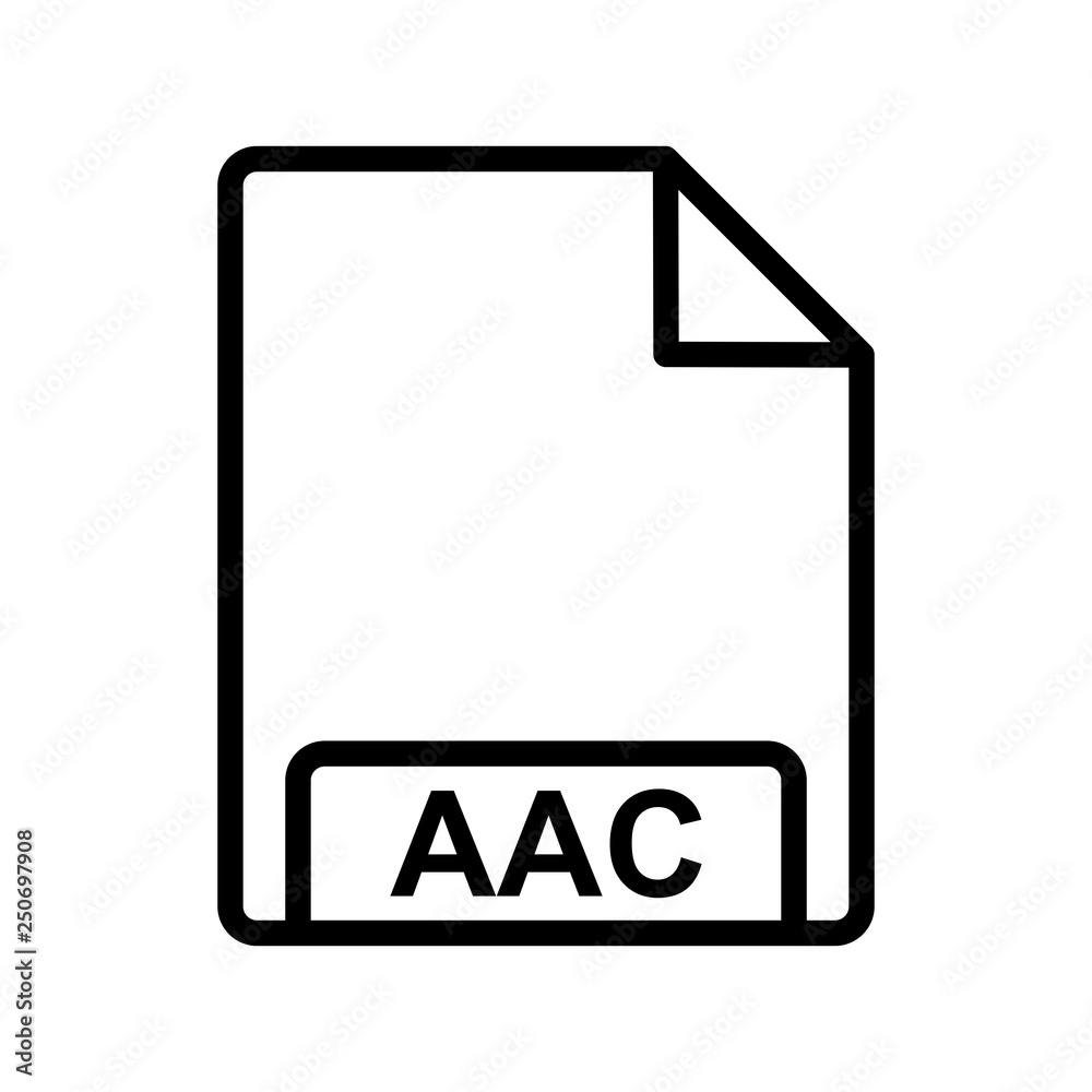 Vector AAC Icon Stock Vector | Adobe Stock