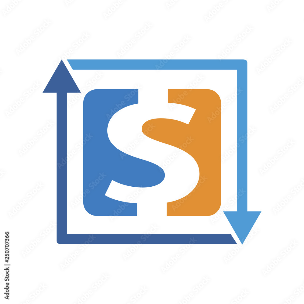 currency, money exchange, business, bank logo. visual mark with dollar ...