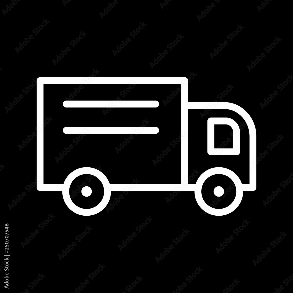 Vector loader Truck Icon Stock Vector | Adobe Stock