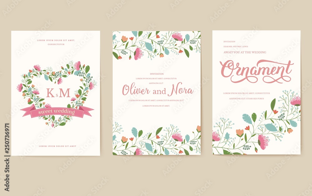 Flower theme for the design of gift flyers. The best cards for a ...