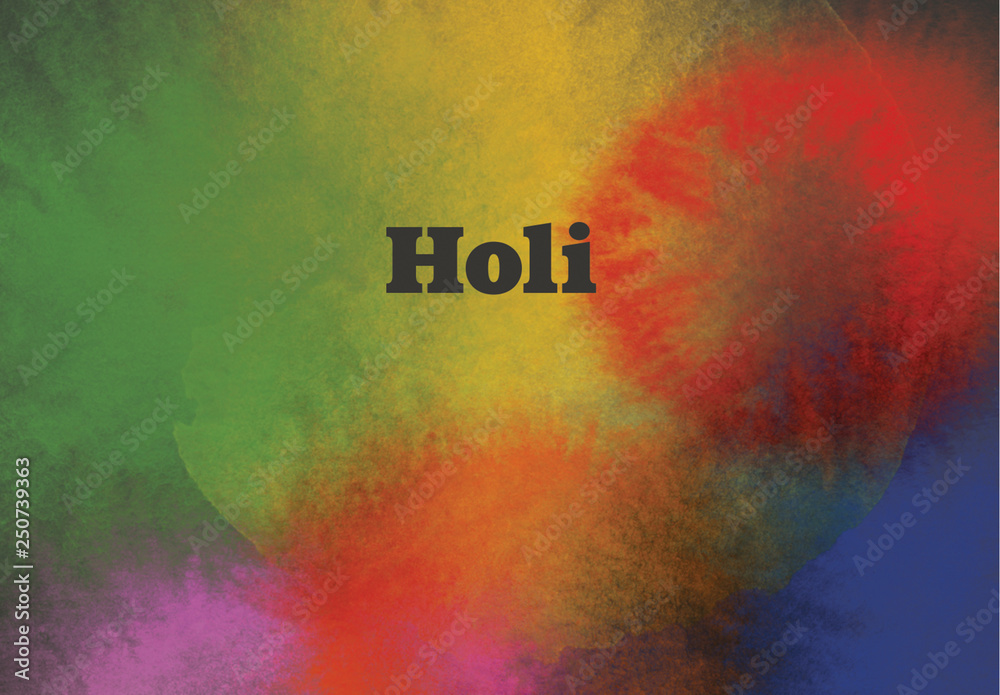 Holi Festival Flyer Layout Stock Template | Adobe Stock