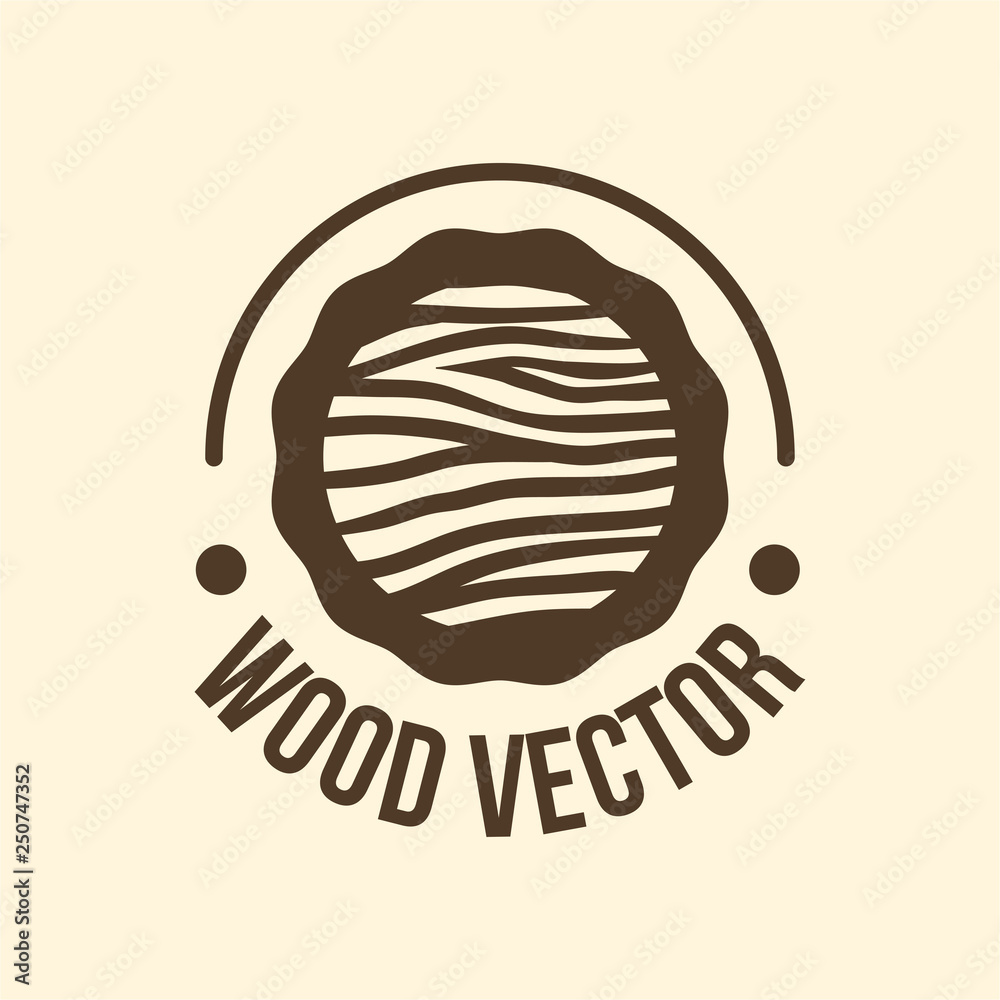 Vector Hand drawn sketch of abstract wood texture illustration on white ...