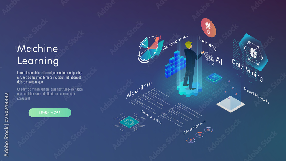 Machine learning, Ai, Data mining, algorithm, algorithm, neural network ...