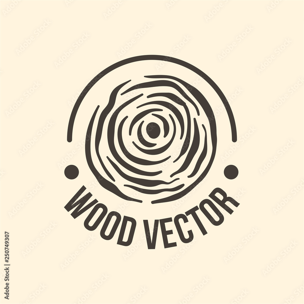 Vector Hand drawn sketch of abstract wood texture illustration on white ...