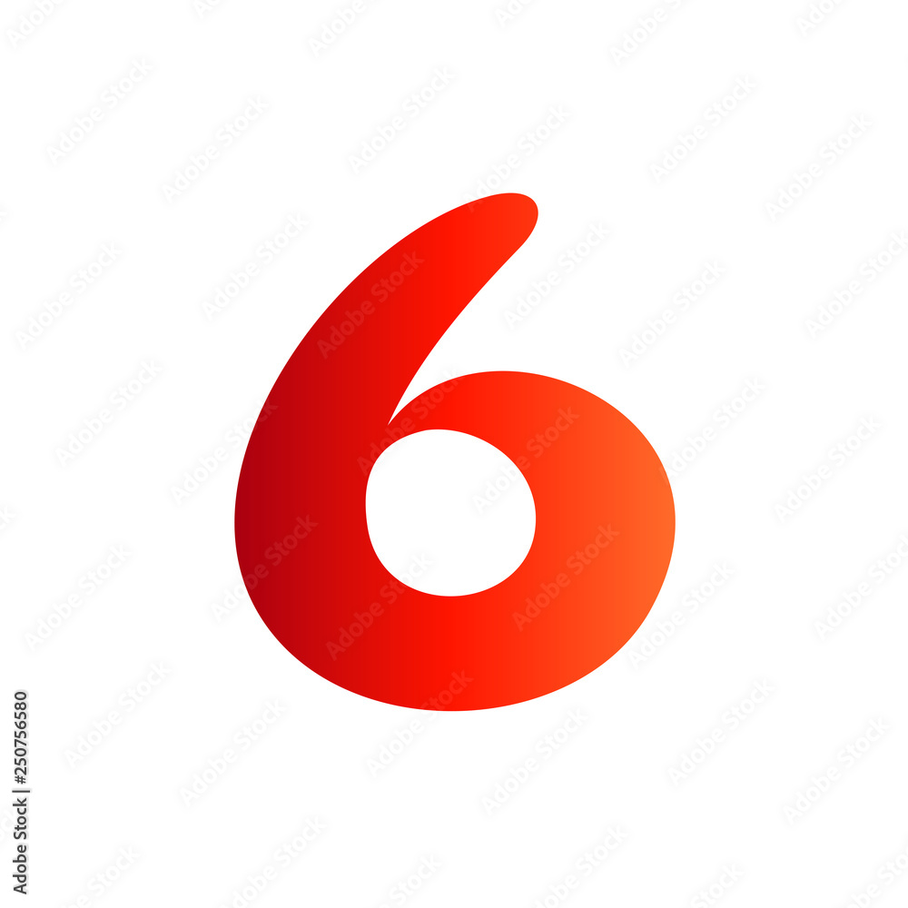 Number Six Logo Template, 6 Logo Design Stock Vector | Adobe Stock Number Six Logo Template, 6 Logo Design Stock Vector | Adobe Stock