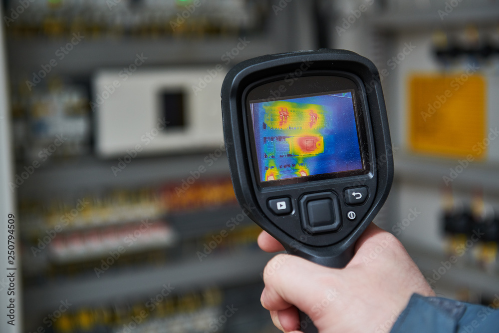 thermal imaging inspection of electrical equipment Stock Photo | Adobe ...