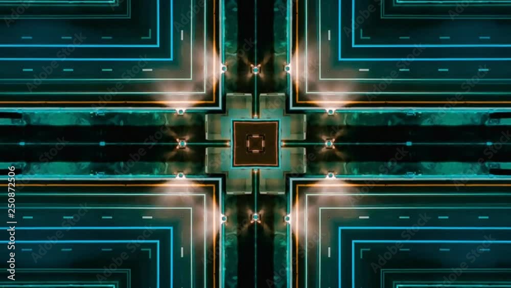Futuristic CPU. Futuristic Abstract background with Animated light ...