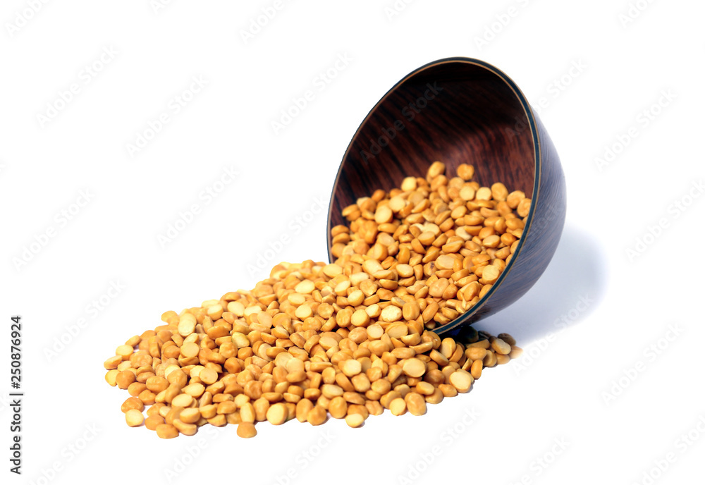 Split Chickpea Also Know as Chana Dal, Dried Chickpea Lentils or Toor ...