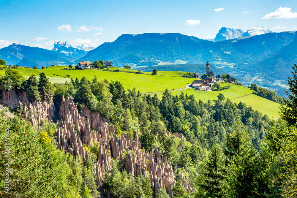 Earth pyramids of Ritten in South Tyrol Stock Photo | Adobe Stock