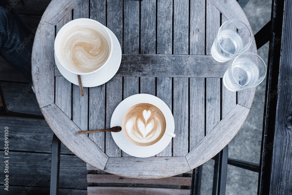 Coffee on table Stock Photo | Adobe Stock