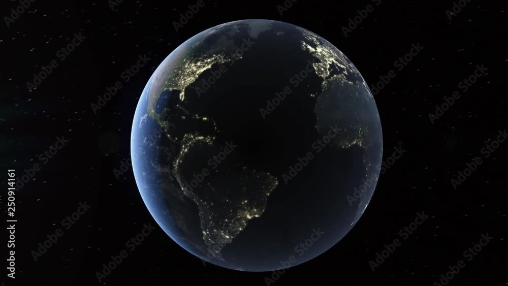 Realistic 3d animated earth showing the borders of the country Georgia ...