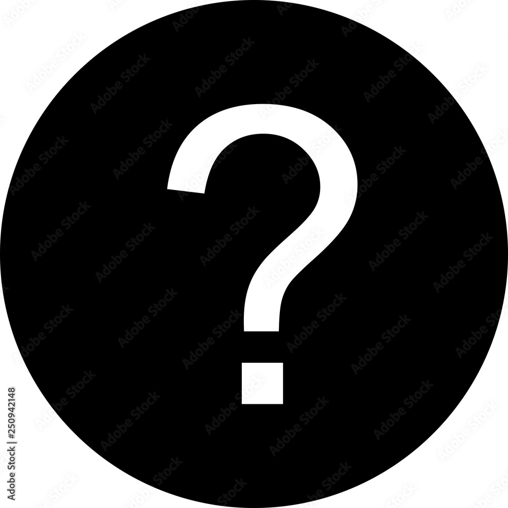 Vector Question Mark Icon Stock Vector | Adobe Stock